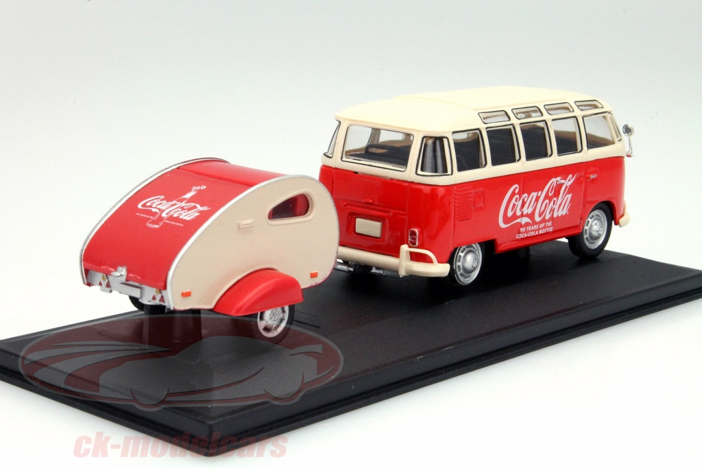 Motorcity 1:43 Volkswagen VW Samba Bus avec remorque Coca Cola 467433 ...
