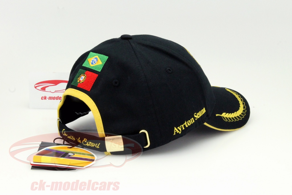 Ayrton Senna Cap 1st Victory 1985 black / gold ASF-15-012 ASF-15-012 ...