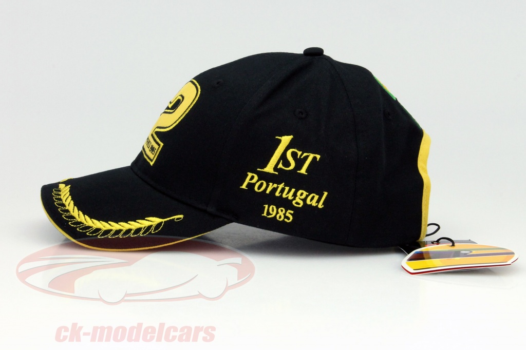 Ayrton Senna Cap 1st Victory 1985 black / gold ASF-15-012 ASF-15-012 ...