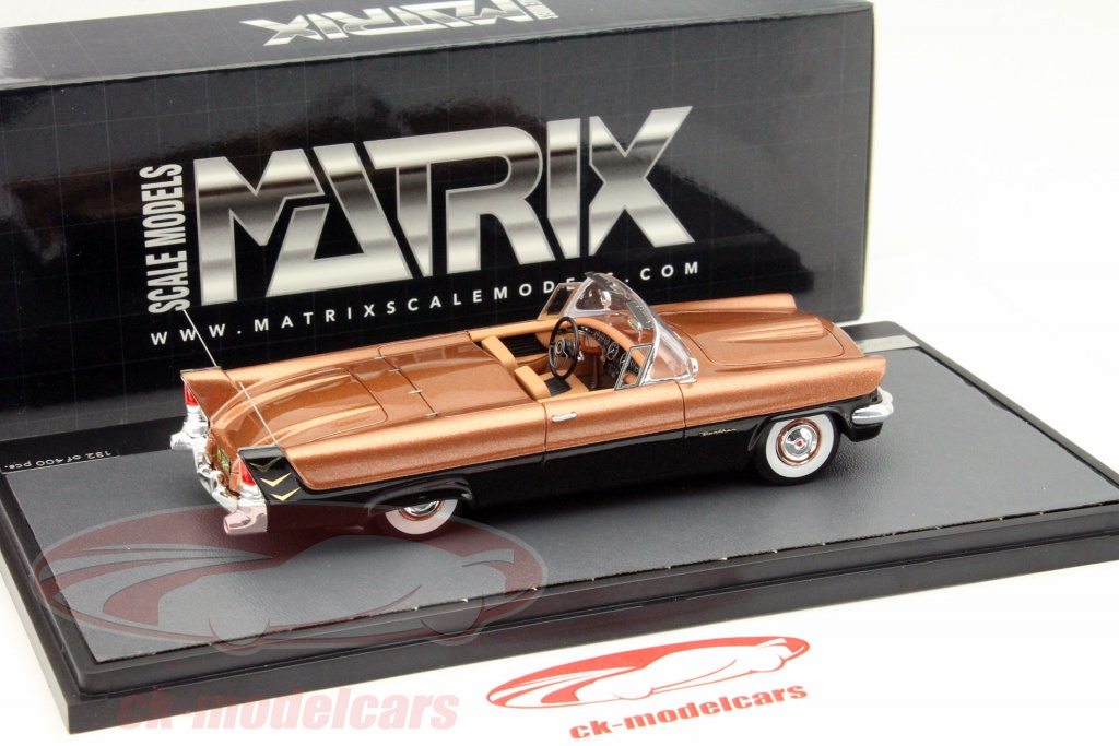 Matrix 1:43 Packard Panther Daytona year 1954 black / rose MX41601-021 ...