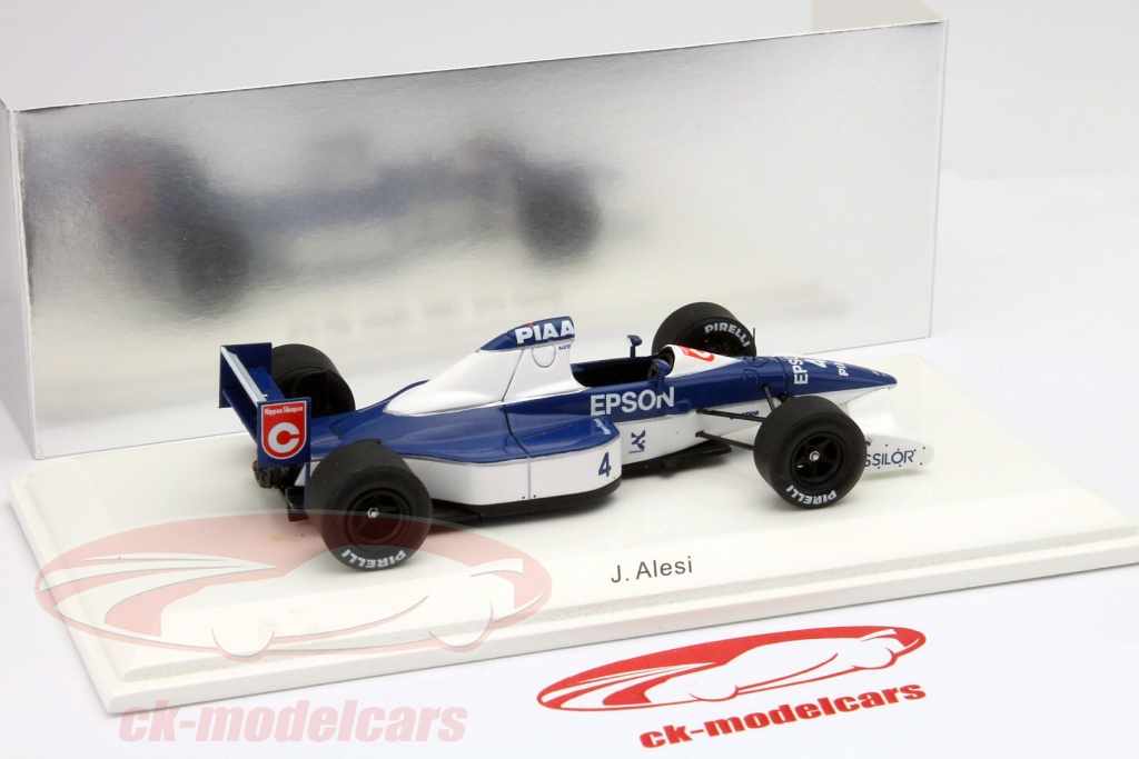 Spark 1:43 Jean Alesi Tyrrell 019 #4 Japon GP Formule 1 1990 R70064 ...