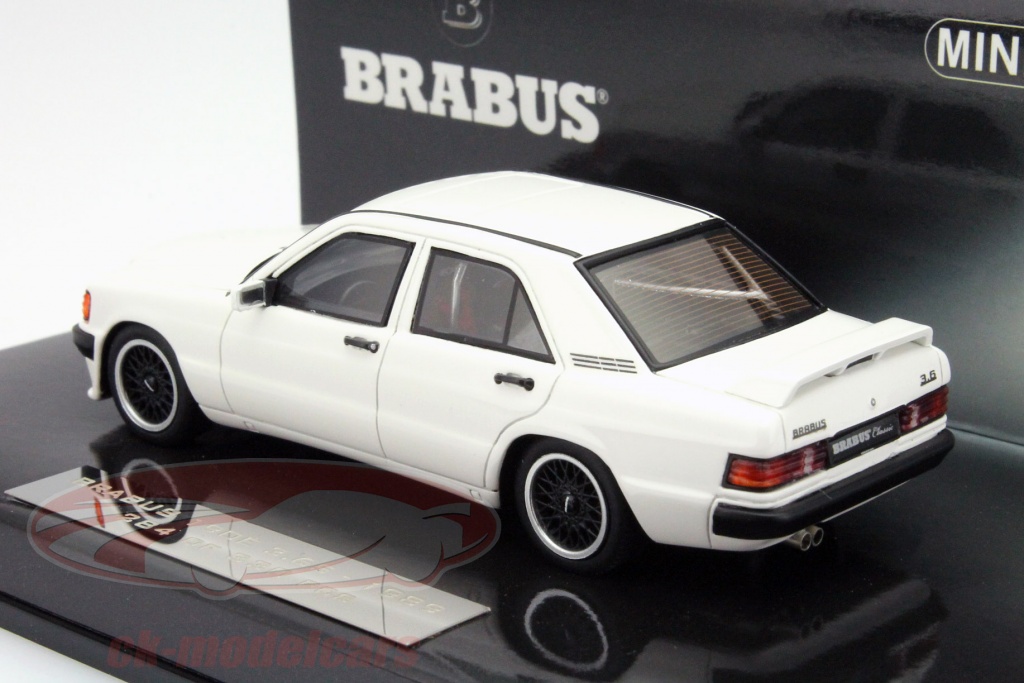 Minichamps 1:43 Brabus 190E 3.6S Year 1989 White 437032602 model car ...