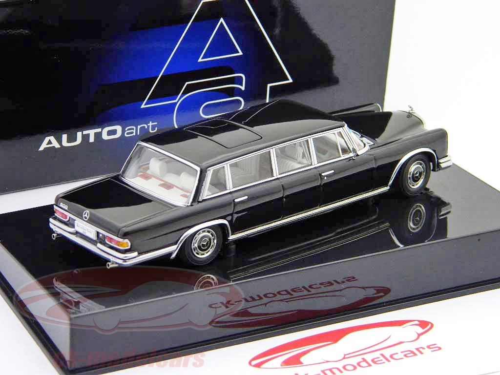 AUTOart 1:43 Mercedes-Benz Type 600 LWB (W100) Pullman black / white ...