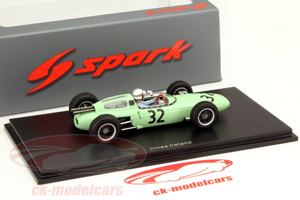 Spark 1:43 Innes Ireland Lotus 24 #32 British GP Formula 1 1962 S4270 ...