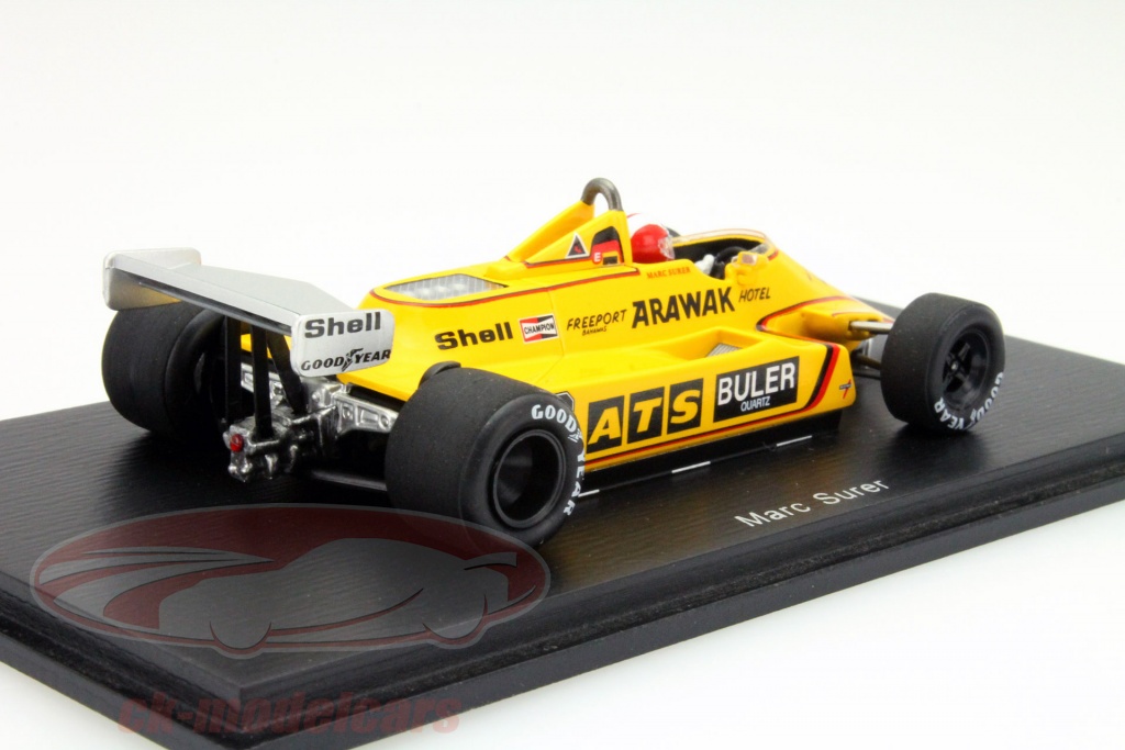 Spark 1:43 Marc Surer ATS D4 #9 French GP Formula 1 1980 S4365 model ...
