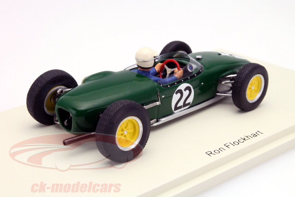 Spark 1:43 Ron Flockhart Lotus 18 #22 6th Français GP Formule 1 1960 ...