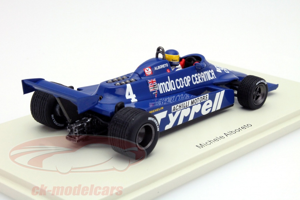 Spark 1:43 Michele Alboreto Tyrrell 010 #4 San Marino GP Formula 1 1981 ...
