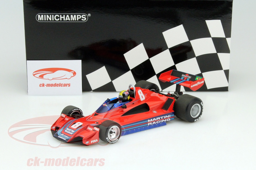 Minichamps 1:18 Carlos Pace Brabham BT45B #8 Formula 1 1977 Martini ...
