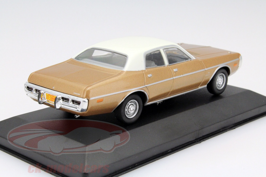 WhiteBox 1:43 Dodge Coronet Year 1973 light-brown / white WB124 model ...
