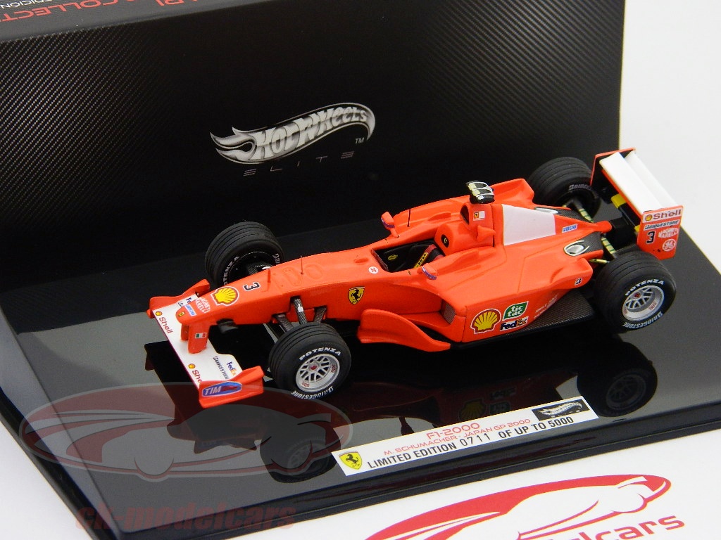 HotWheels Elite 1:43 M. Schumacher Ferrari F2000 Japan GP Formula 1 ...