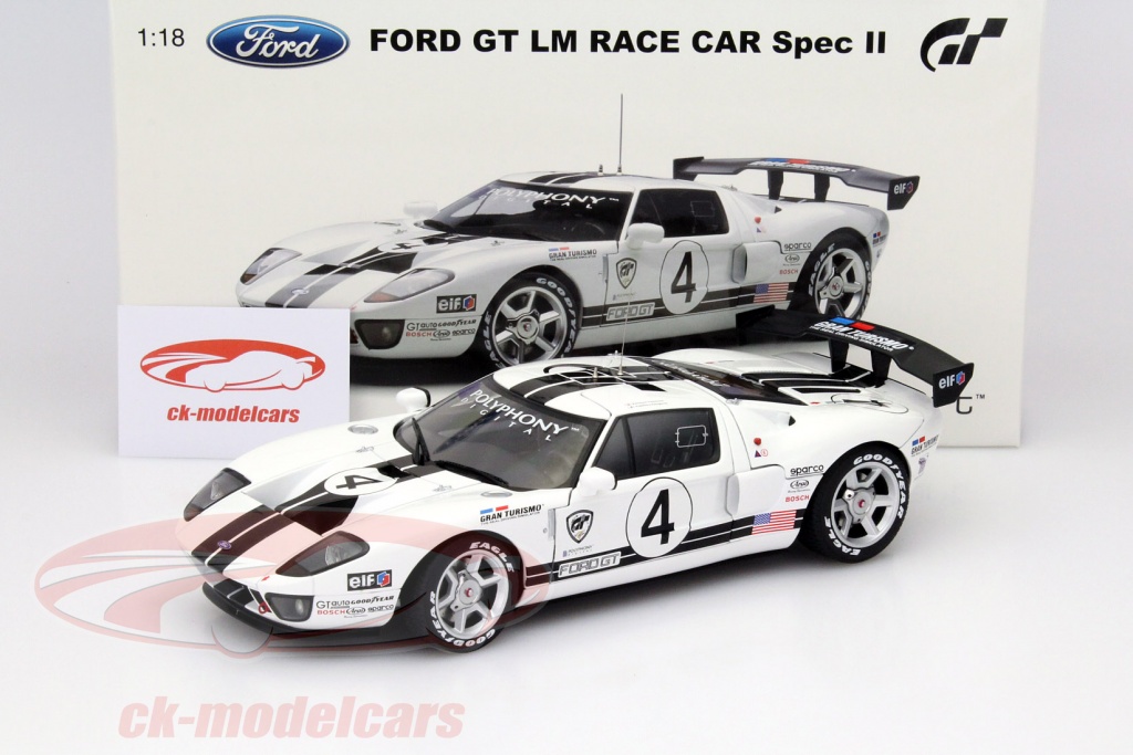 AUTOart 1:18 Ford GT LM Race Car Spec II #4 80515 model car 80515 ...
