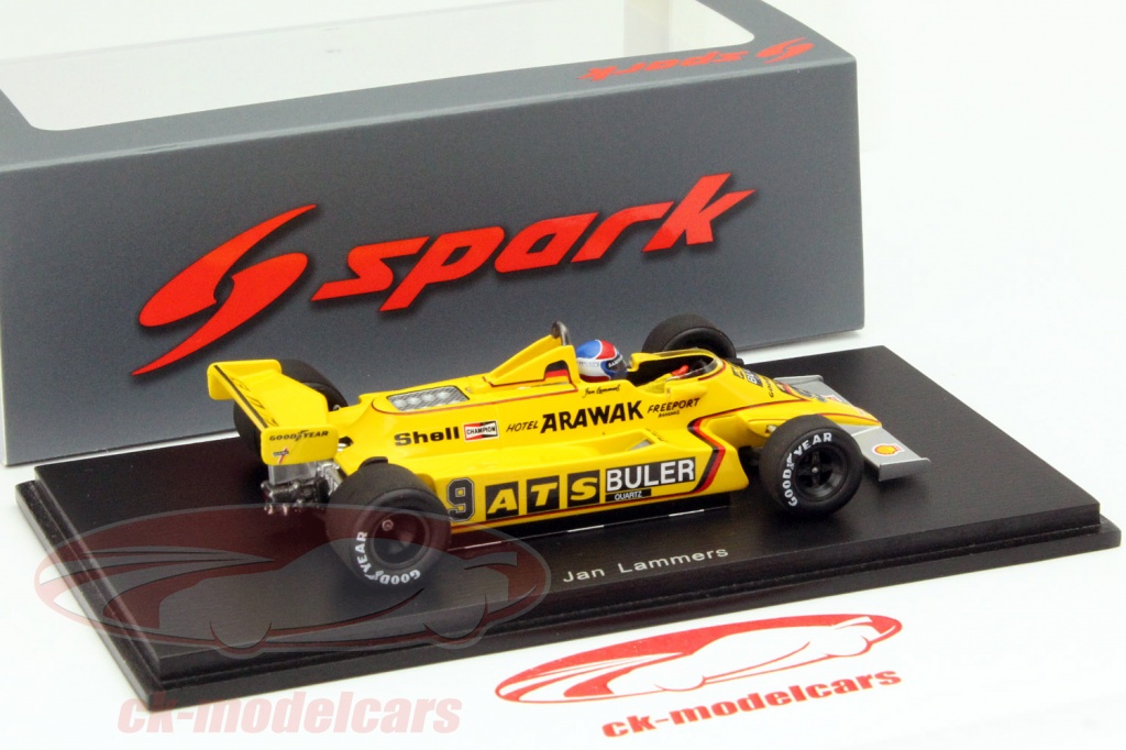 Spark 1:43 Jan Lammers ATS D4 #9 Long Beach GP Formula 1 1980 S4364 ...