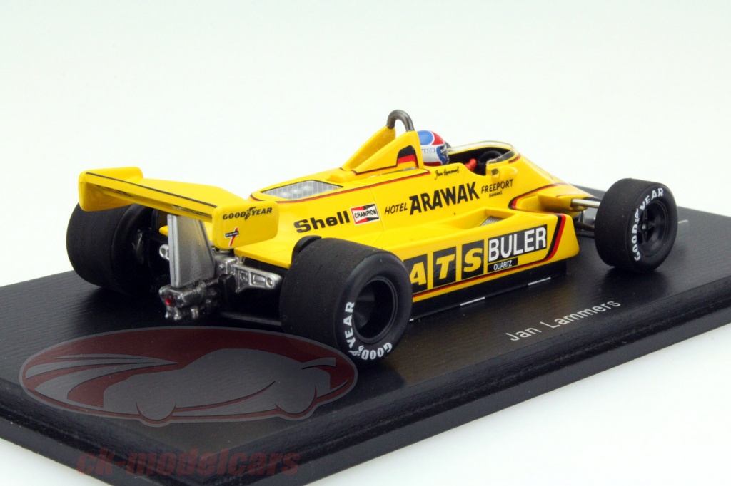 Spark 1:43 Jan Lammers ATS D4 #9 Long Beach GP Formula 1 1980 S4364 ...