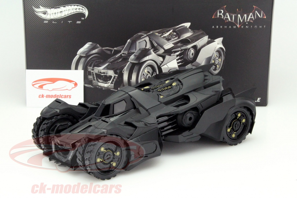 HotWheels Elite 1:18 Batmobile Batman Arkham Knight 2015 mat black ...