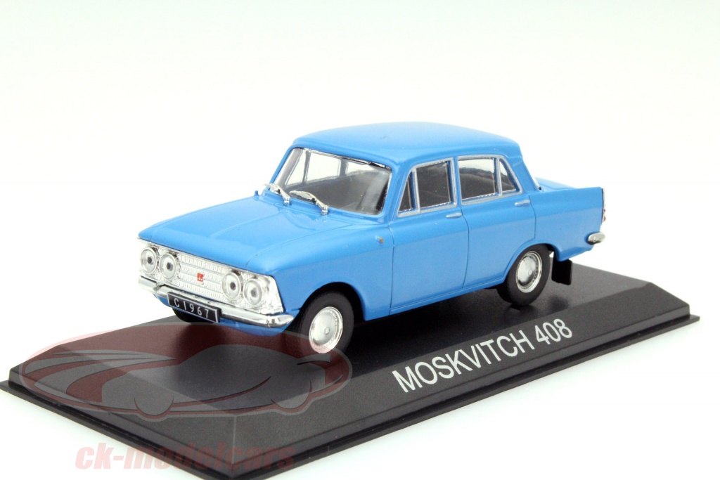 Altaya 1:43 Moskvitch 408 ブルー CK920186 モデル 車 CK920186