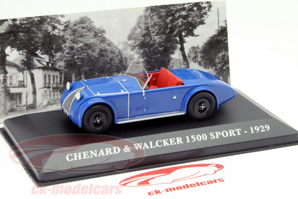 Altaya 1:43 Chenard and Walker 1500 Sport Roadster Year 1929 blue MAG ...