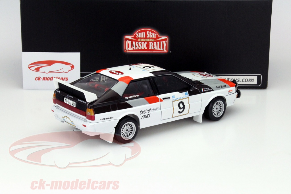 Sun Star Models 1:18 Audi Quattro Rally #9 Winner Acropolis Rally 1982 ...