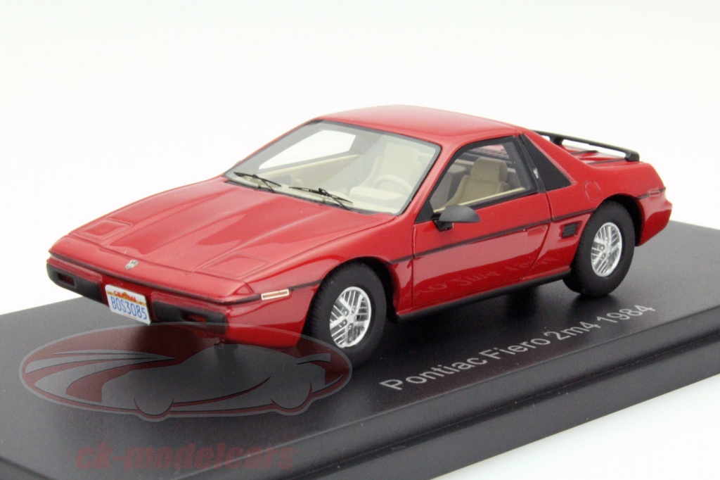 BoS-Models 1:43 Pontiac Fiero 2M4 Year 1984 red BOS43085 model car ...