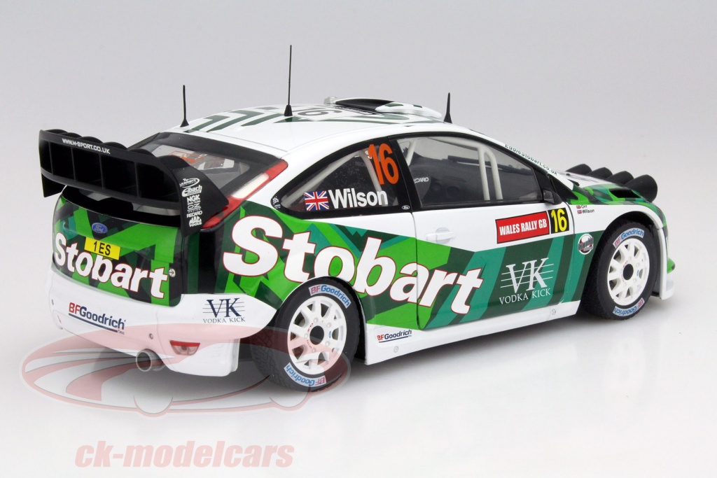Sun Star Models 1:18 Ford Focus WRC #16 Rally Wales 2007 Wilson, Orr ...