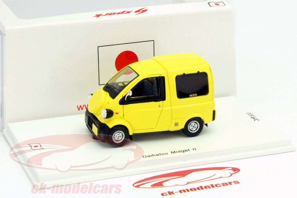 Spark 1:43 Daihatsu Midget II yellow SJ031 model car SJ031 9580006760319