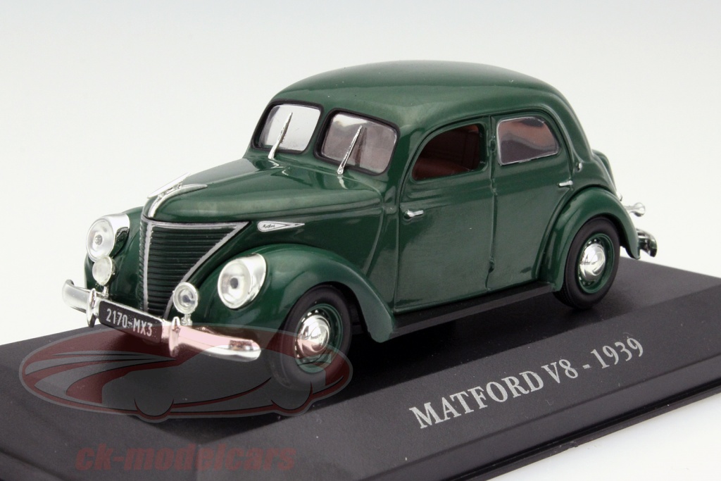 Altaya 1:43 Matford V8 Año 1939 verde oscuro MAG GE 22 modelo coche MAG ...