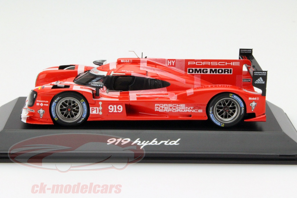 Spark 1:43 Porsche 919 Hybrid #919 Présentation Car 2015 rouge ...