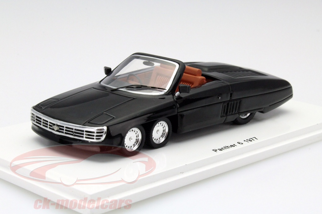 Spark 1:43 Panther 6 Year 1977 black Bizarre B1012 model car B1012 ...
