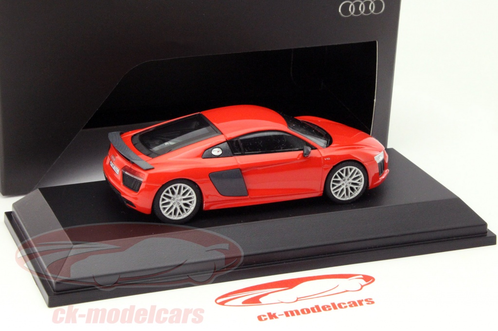 Herpa 1:43 Audi R8 V10 Plus Coupe Year 2015 Dynamite red 5011518423 ...