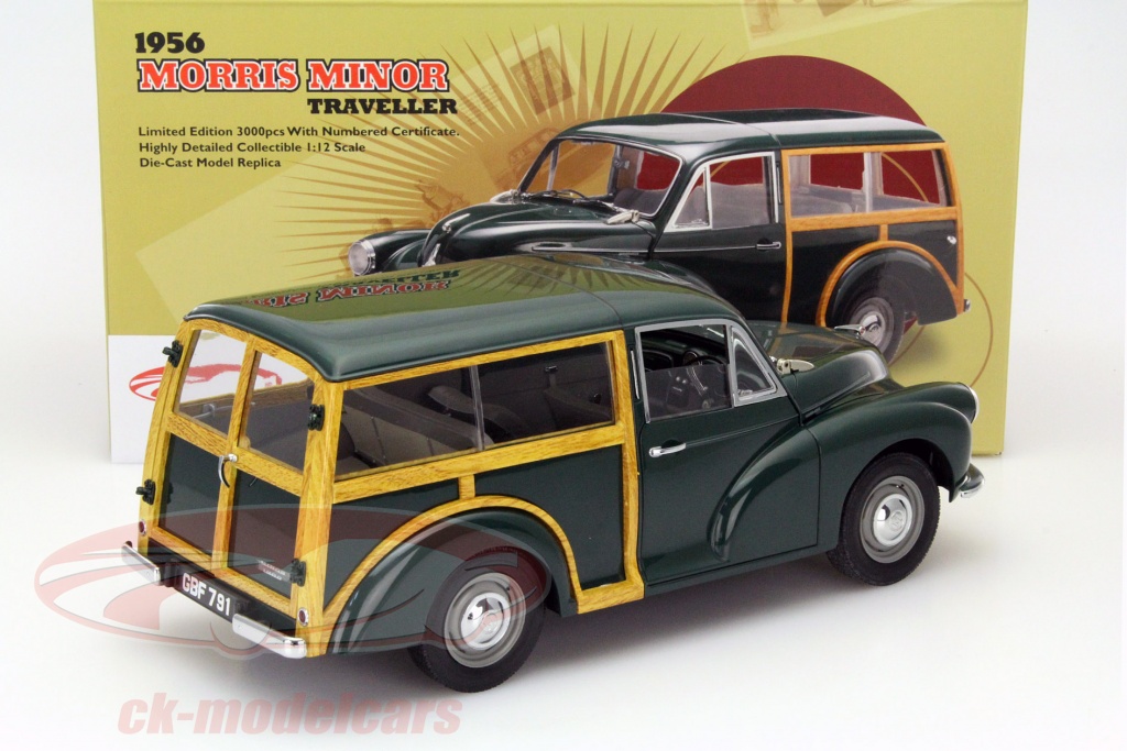 Sun Star Models 1:12 Morris Minor Traveller イヤー 1956 濃い緑 4791 モデル 車 ...