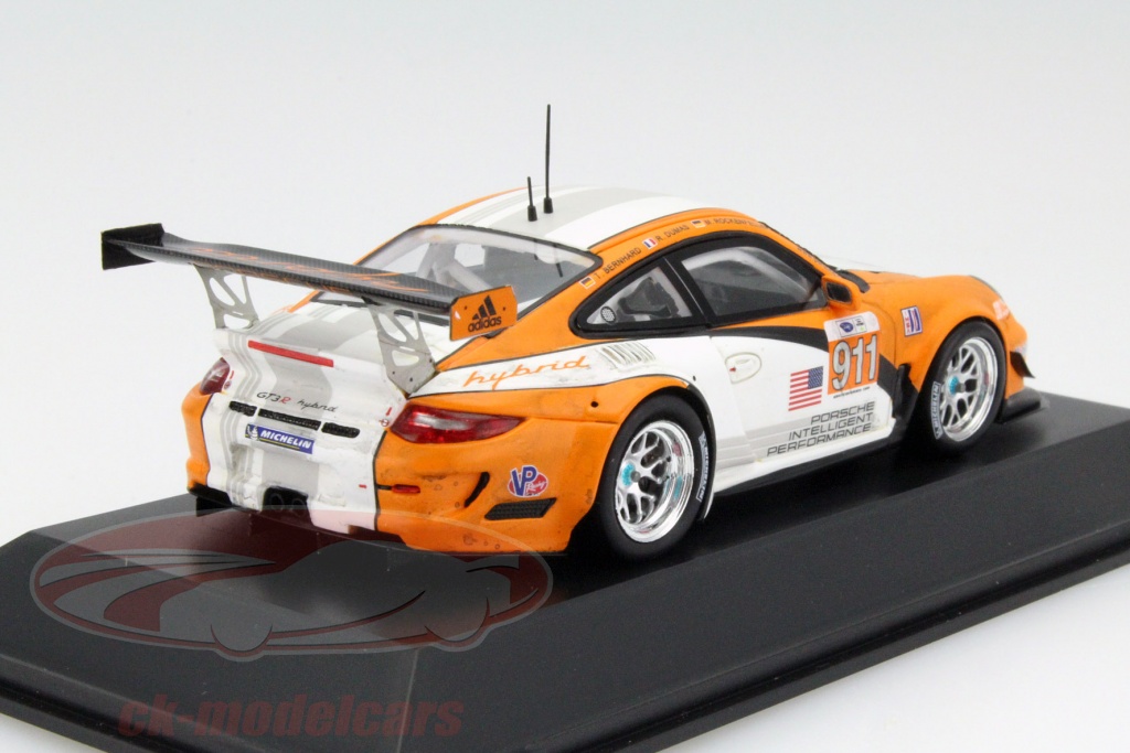 Spark 1:43 Porsche 911 GT3 R Hybrid #911 Test Atlanta 2010 MAP02020915 ...