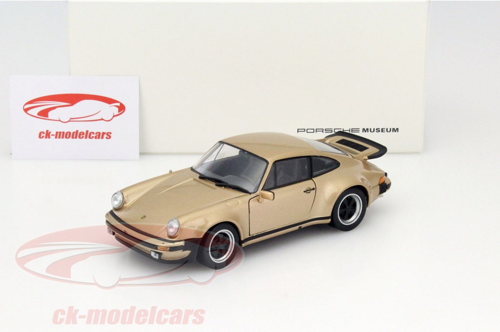 Welly 1:24 Porsche 911 (930) Turbo Baujahr 1975 gold MAP02493314 ...