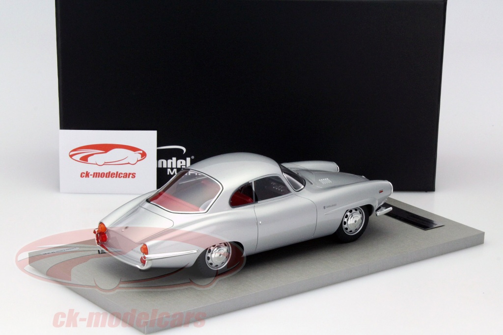 BBR Models 1:18 Alfa Romeo Giulia SS 1600 Year 1963 silverware / red ...