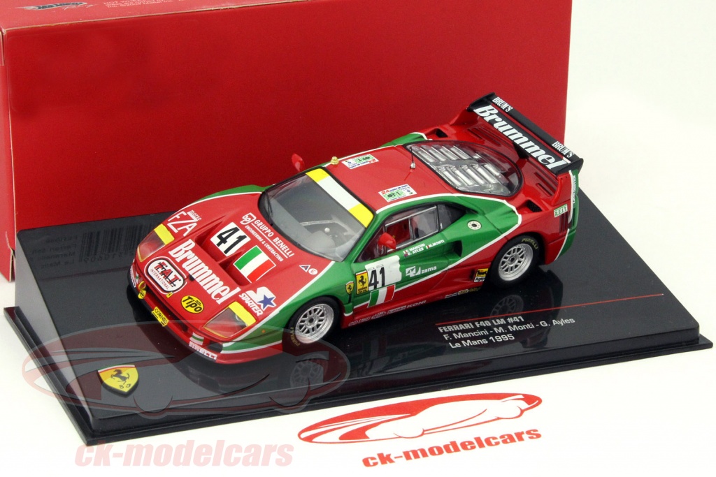 Ixo 1:43 Ferrari F40 LM #41 24h LeMans 1995 Mancini / Monti / Ayles ...
