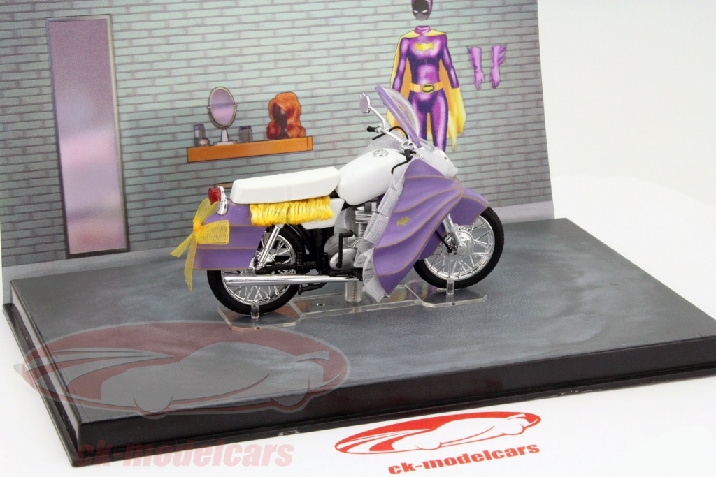 Altaya 1:43 Batman Classic TV Series Batgirl Bike purple / white CK920316 model car CK920316