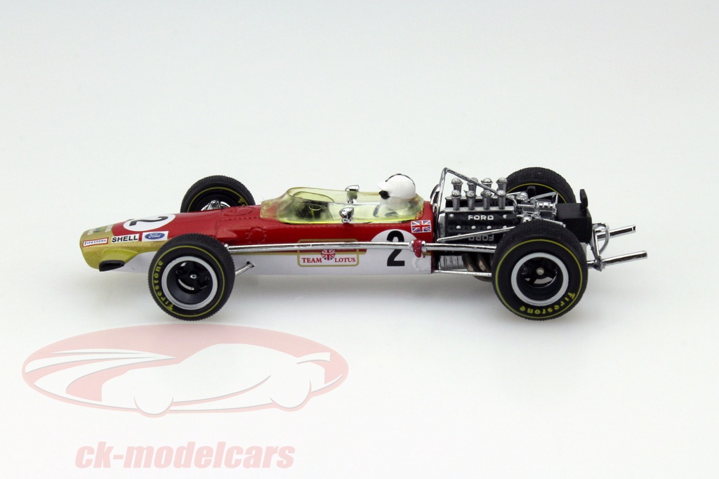 Quartzo 1:43 Richard Attwood Lotus 49b #2 Mónaco GP Fórmula 1 1969 ...