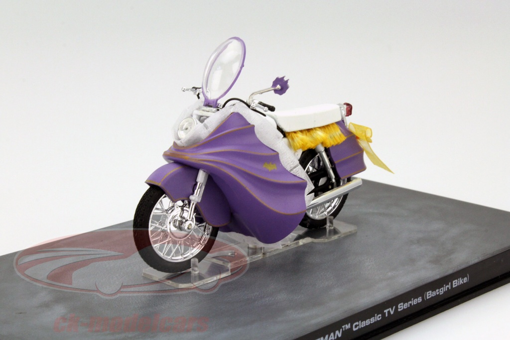Altaya 1:43 Batman Classic TV Series Batgirl Bike purple / white CK920316 model car CK920316