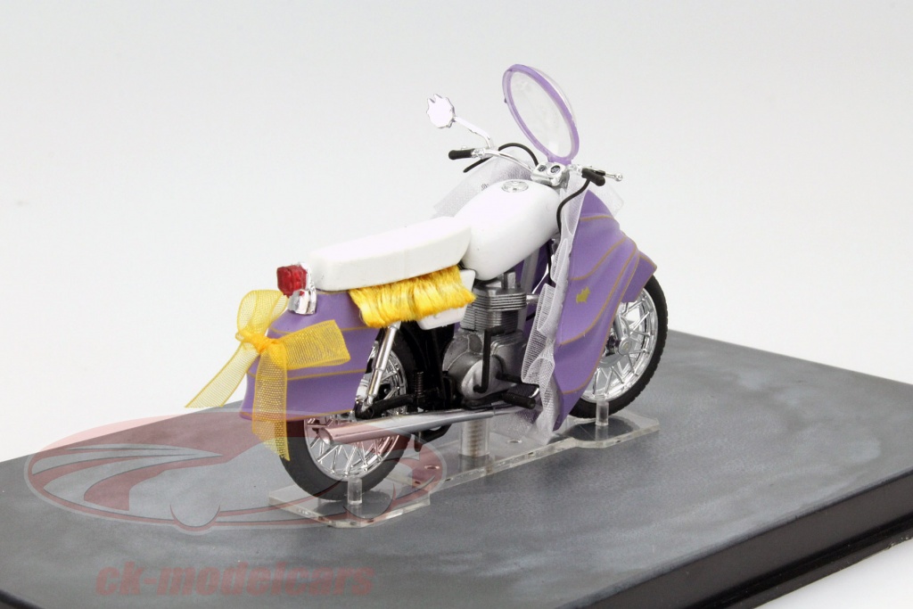 Altaya 1:43 Batman Classic TV Series Batgirl Bike purple / white CK920316 model car CK920316