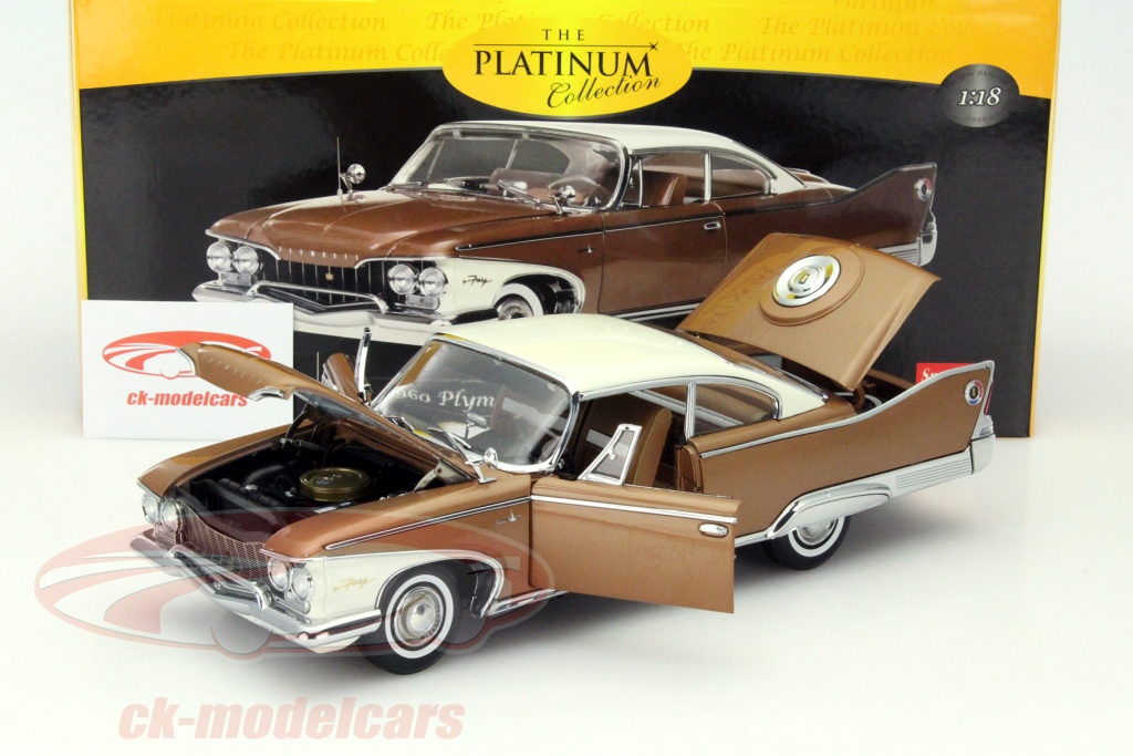 Sun Star Models 1:18 Plymouth Fury Hard Top Baujahr 1960 oyster weiß ...