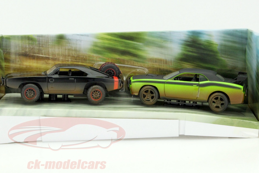 Jadatoys 1:32 Fast and Furious 2-Car Set Charger / Challenger Dirty ...