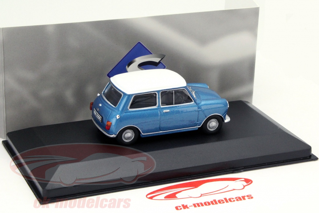 Solido 1:43 Morris Mini Cooper S Year 1967 blue / white 421436040 model car 421436040 3663506000096