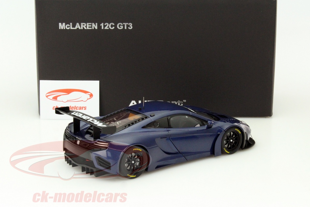 AUTOart 1:18 McLaren MP4-12C GT3 Year 2011 blue metallic 81344 model ...