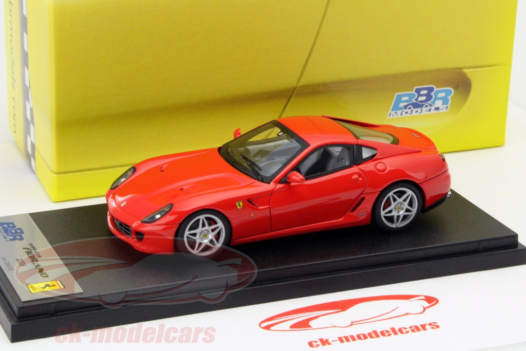 BBR Models 1:43 Ferrari 599 GTB Fiorano 2006 red BBR183E model car ...