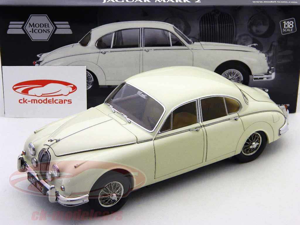 Model Icons 1:18 Jaguar Mark II LHD white Model-Icons 2010003 model car ...