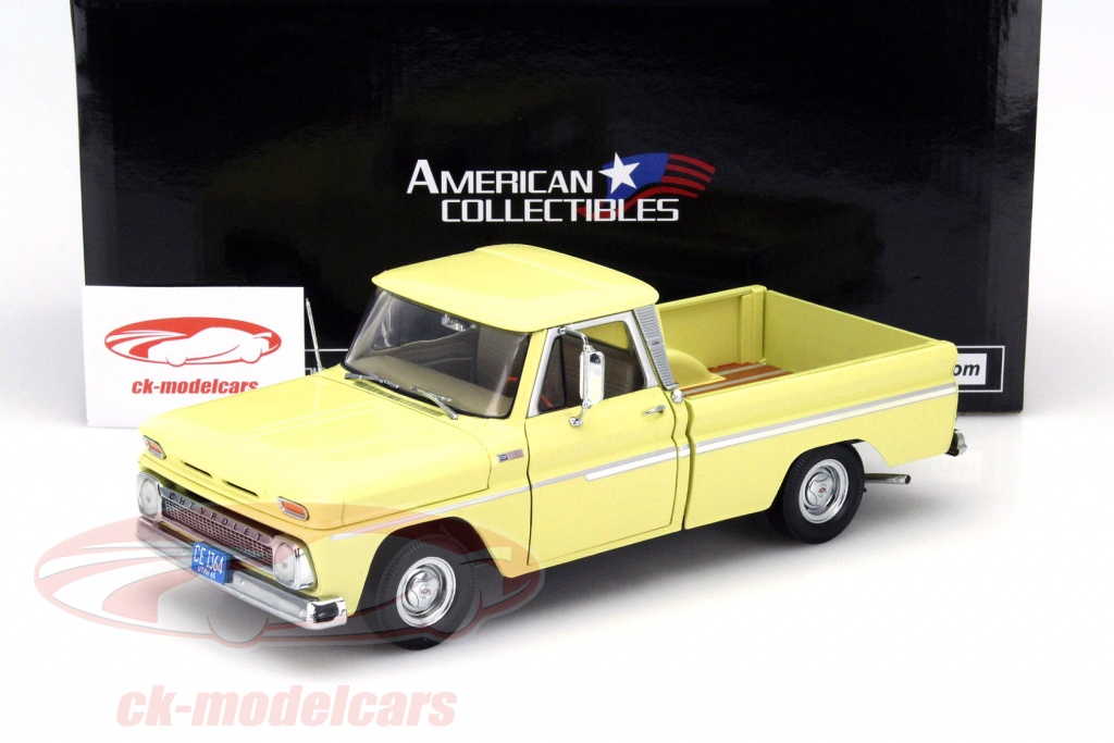 Sun Star Models 1:18 Chevrolet C10 Styleside Pick Up Year 1965 yellow ...