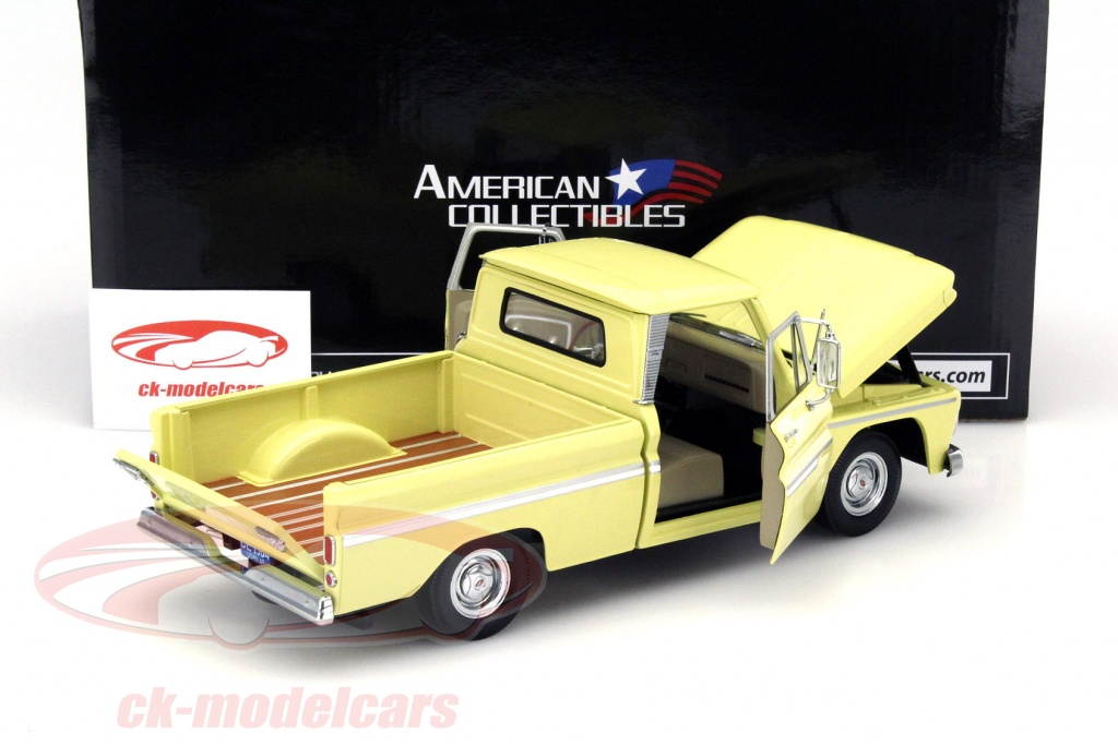 Sun Star Models 1:18 Chevrolet C10 Styleside Pick Up Year 1965 yellow ...
