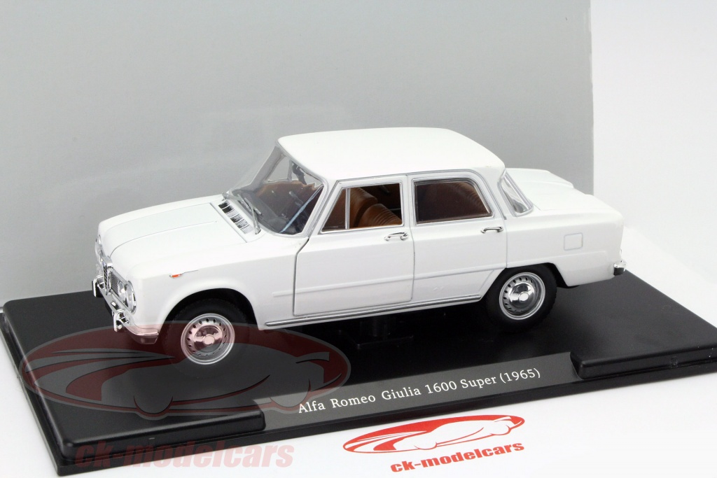 Leo Models 1:24 Alfa Romeo Giulia 1600 Super Baujahr 1965 weiß CK920409 ...