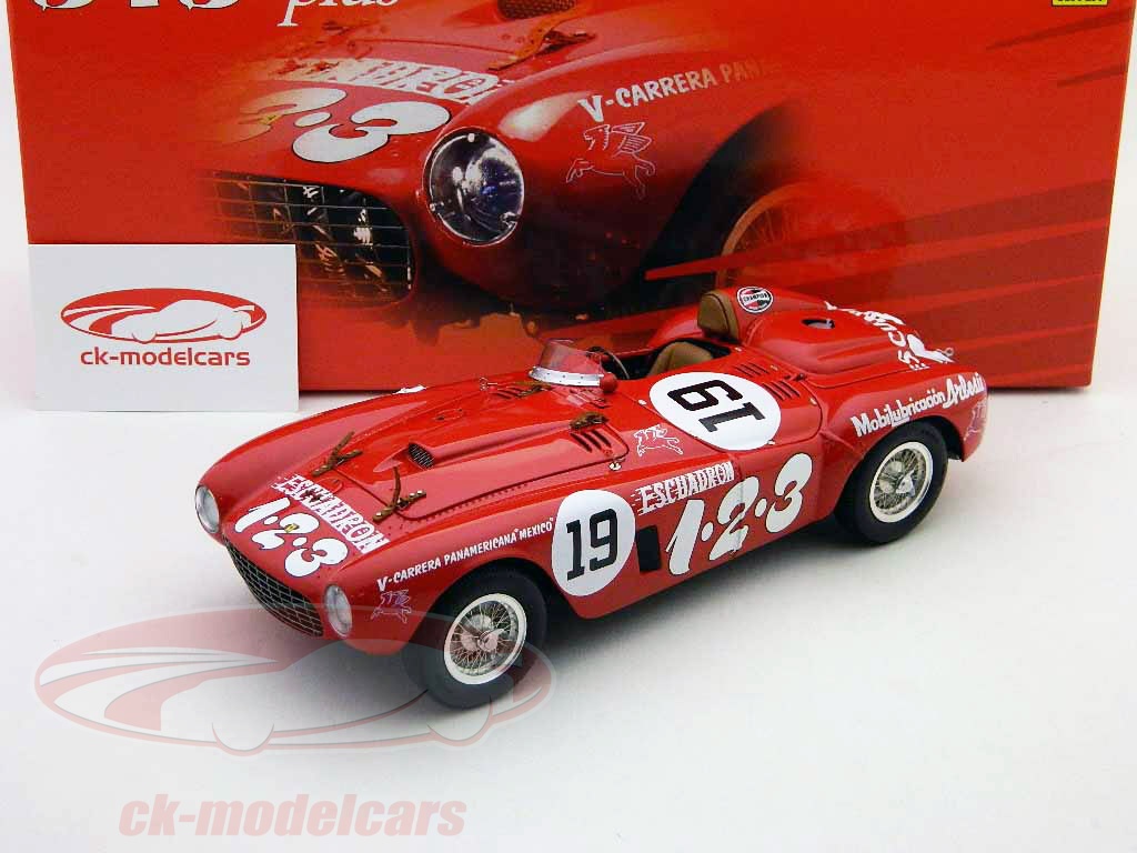 BBR Models 1:18 Ferrari 375 Plus #19 Winner Panamerica 1954 red ...