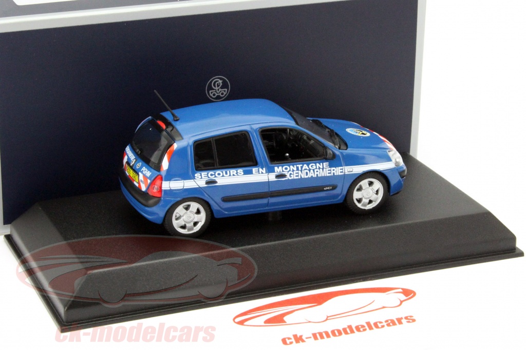 Norev 1:43 Renault Clio Police Mountain Ambulance Year 2003 blue 517513 ...