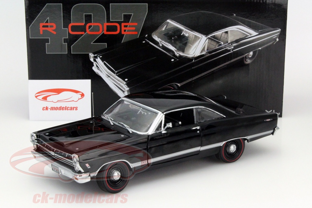 GMP 1:18 Ford Fairlane 427 R Code Baujahr 1967 schwarz 18803 Modellauto ...