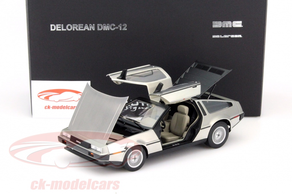 AUTOart 1:18 DeLorean DMC12 Baujahr 1981 silber 79911 Modellauto 79911 ...